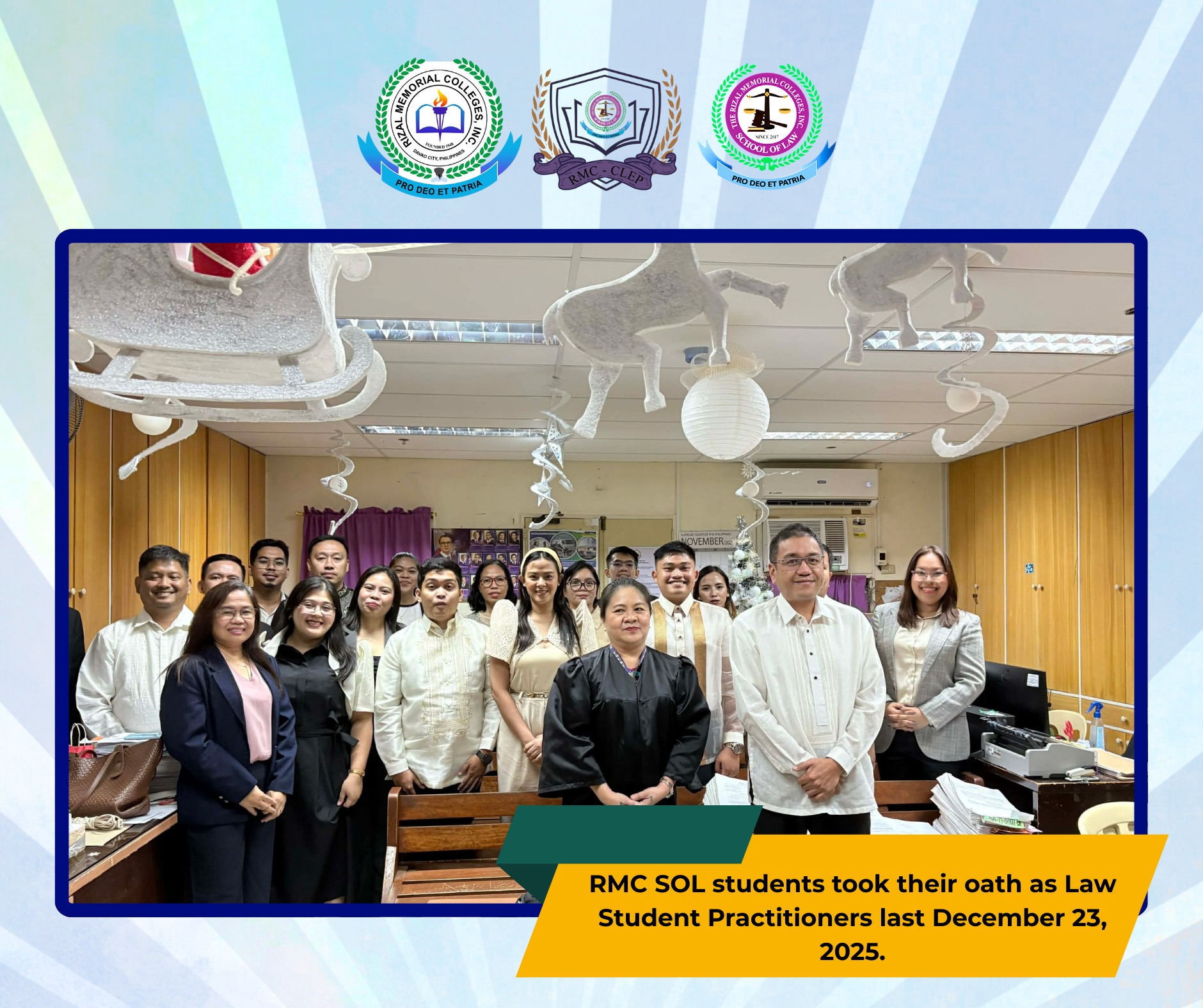 RMC SOL Students Take Oath as Law Student Practitioners 2026